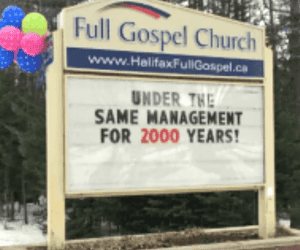 Hilarious Humor: These Are The BEST Funny Church Signs!