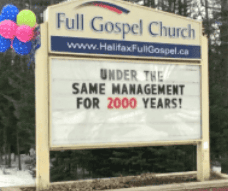 Hilarious Humor: These Are The BEST Funny Church Signs!