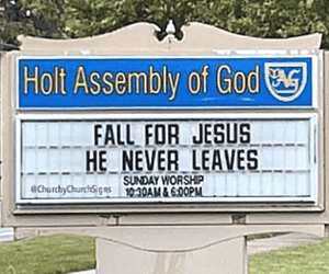 Hilarious Humor: These Are The BEST Funny Church Signs!