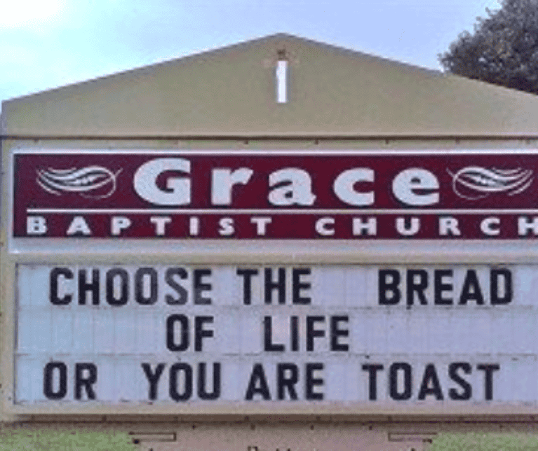 Hilarious Humor: These Are The BEST Funny Church Signs!